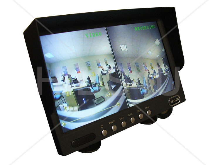 7" Multi Split Screen and Surround Camera System