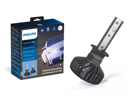H1 Philips Ultinon Pro9000 Headlight LED Bulbs
