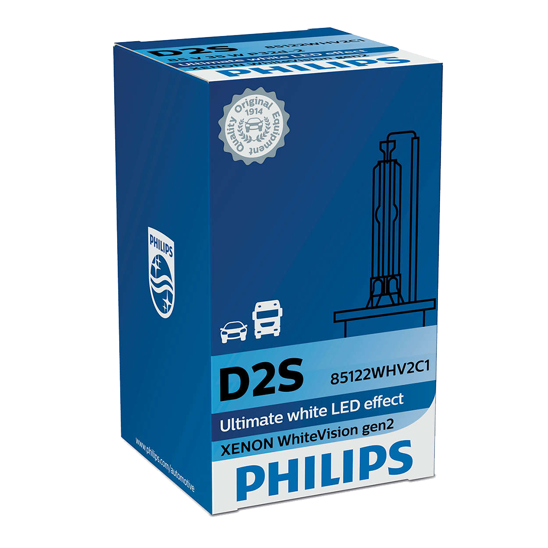 Philips White Vision D2S Bulb 6000K