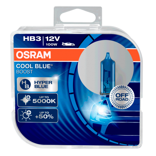 HB3 OSRAM Cool Blue Boost 12V 100W 9005 Halogen Bulbs - 69005CBB-HCB