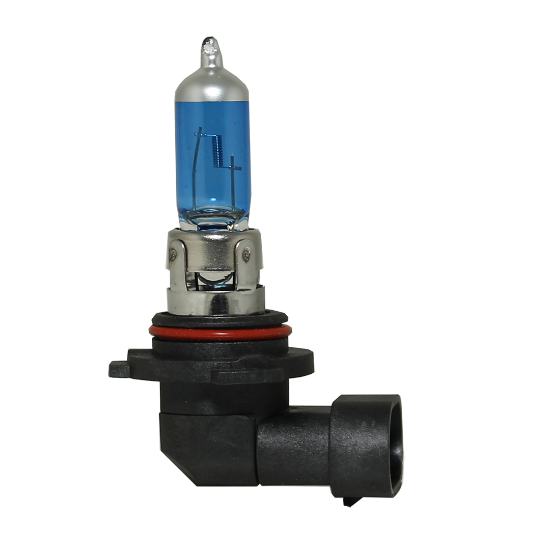 HB4/9006 55W Ice Blue bulbs rated at 6500K - blue headlights.