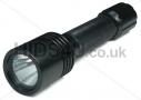 Rechargeable LED Torch with a Single High Power SMD LED in a Black ...
